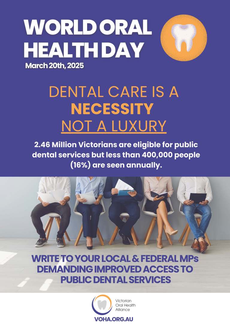 World Oral Health Day: 20 March, 2025 – Victorian Oral Health Alliance